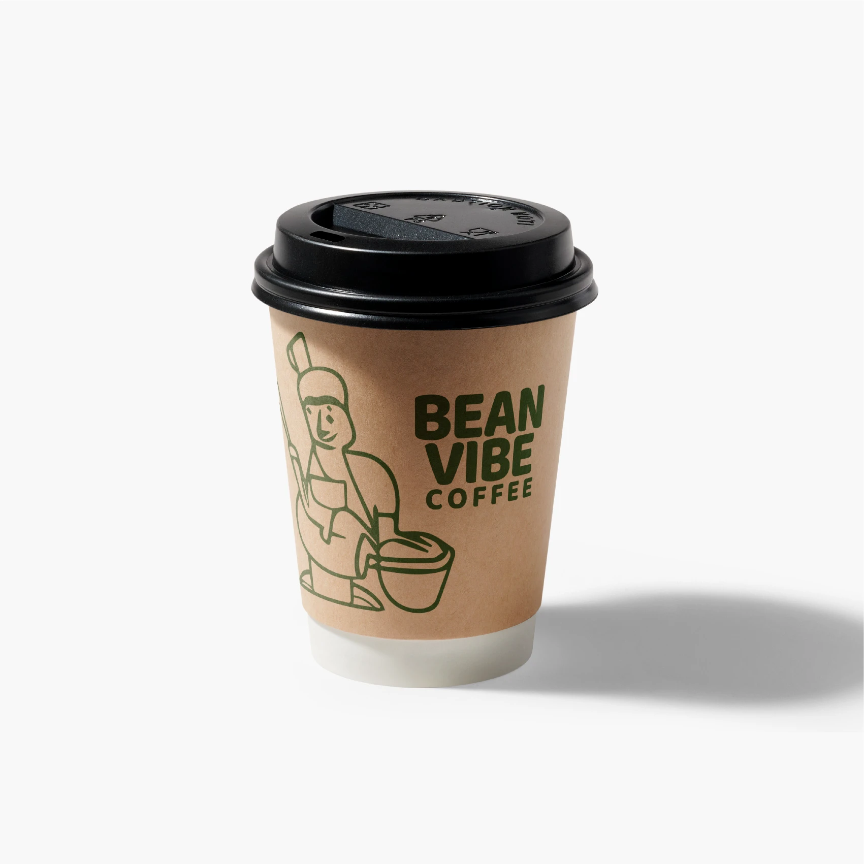 Custom Double-Wall Kraft Paper Hot Cup | Fusenpack